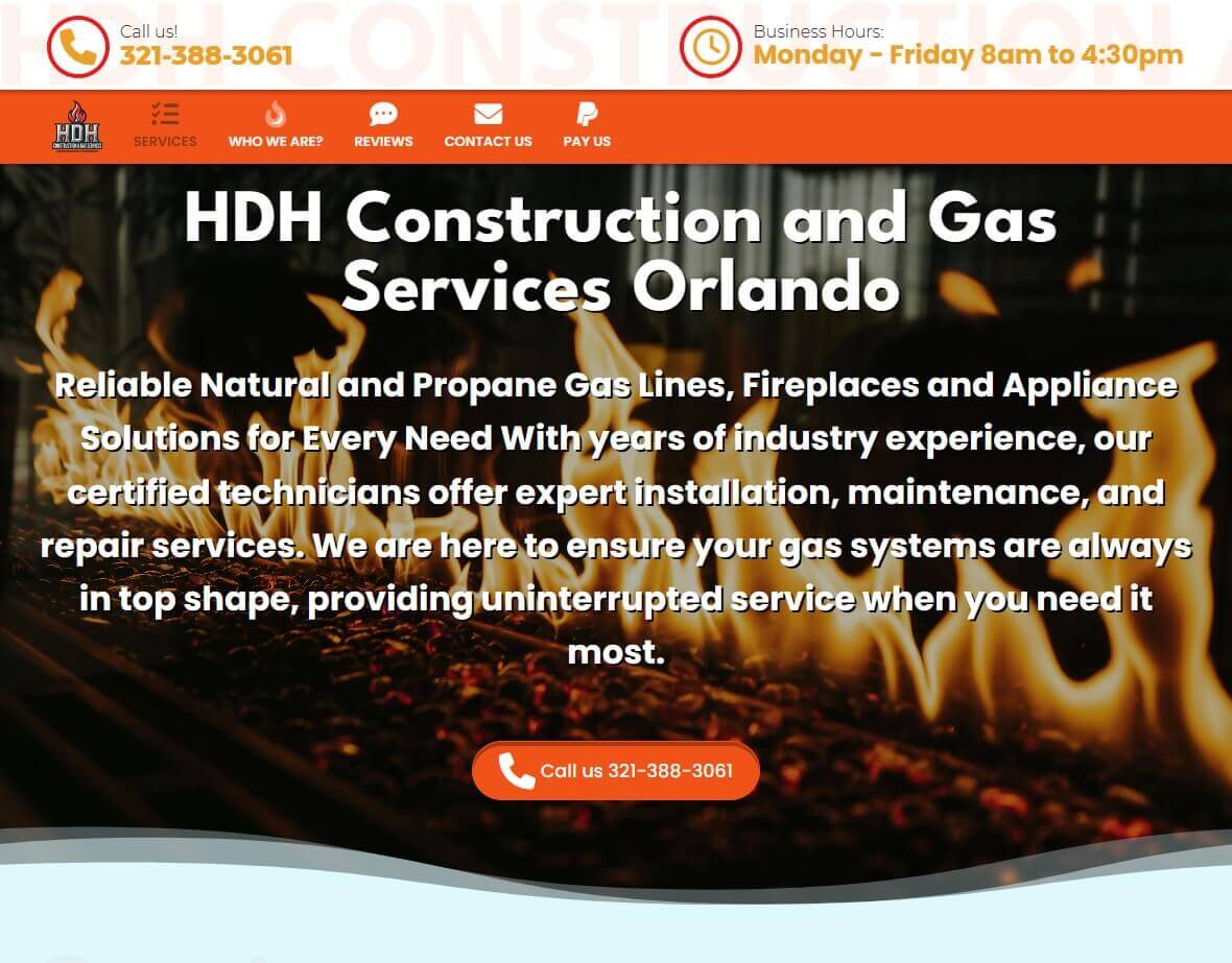 HDH Construction and Gas Services Orlando | 321-388-3061